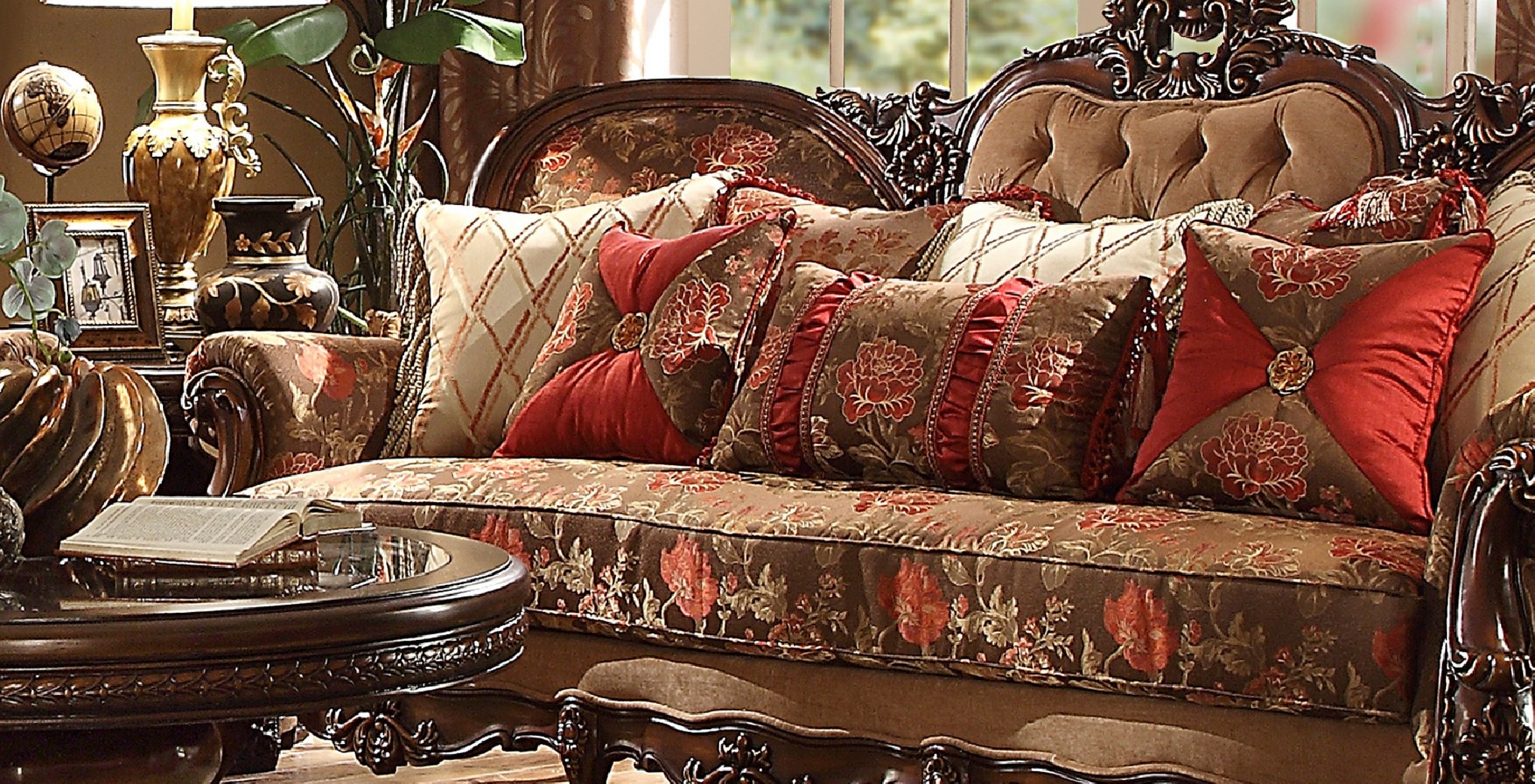 HD 39 Homey Design upholstery living room set Victorian, European ...