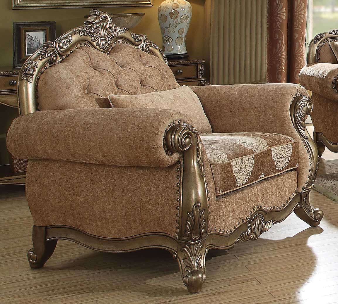 56030 Fabric / Vintage Oak Finish Living Room Ragenardus Collection By ...