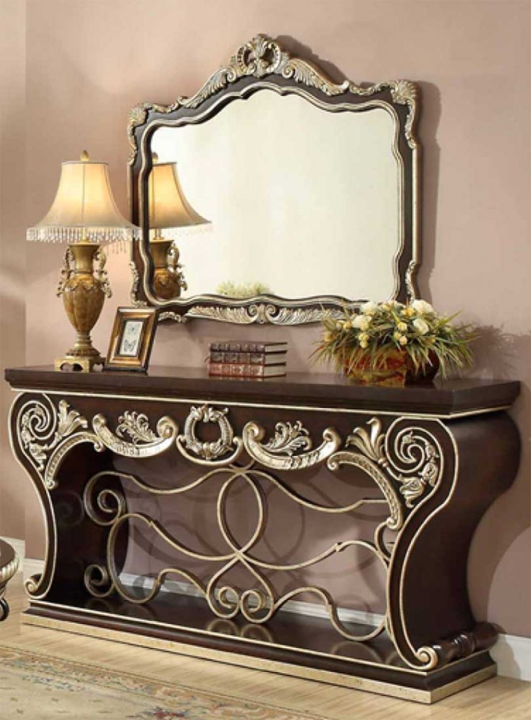 HD 213 Homey Design Console Table Victorian, European & Classic design