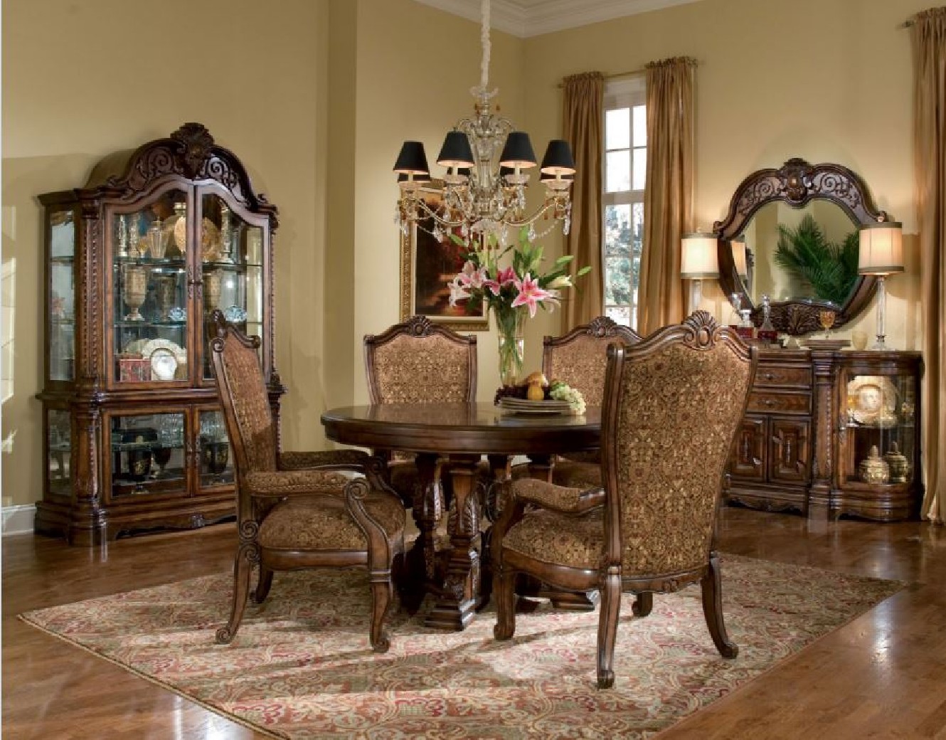 Round Dining Table Windsor Court Collection By Michael Amini Round Dining Table Windsor Court Collection By Michael Amini