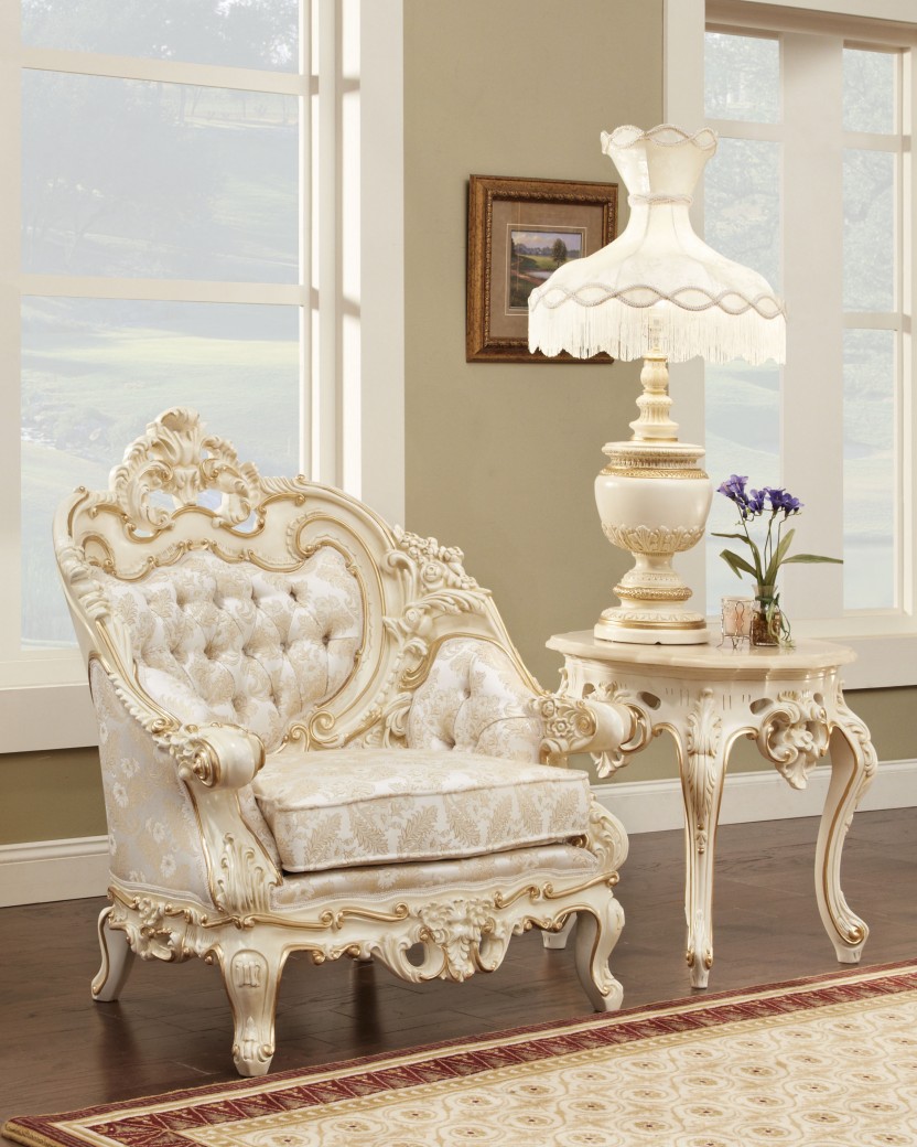 638 AJ French Provincial Style Living Room Italian Fabric By Polrey ...