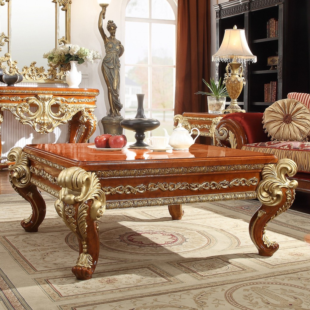 HD 821 Homey Design upholstery living room set Victorian, European ...