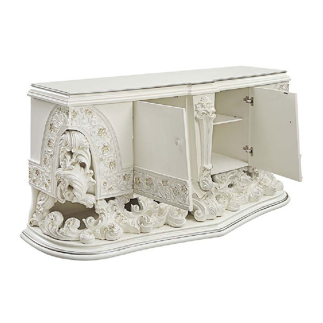 DN01233 Antique White Finish Server Adara Collection By Acme Furniture