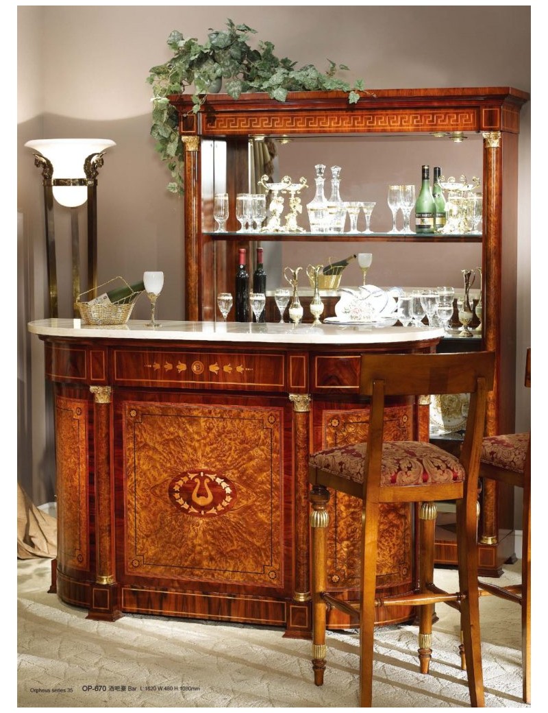 OP670 Italian Luxury Classic Bar By Infinity Furniture Import