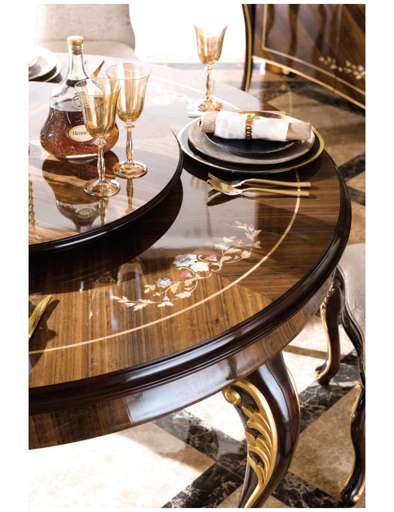 E70 Italian Luxury 5Pc Round Dining Table Set by Infinity Furniture Import