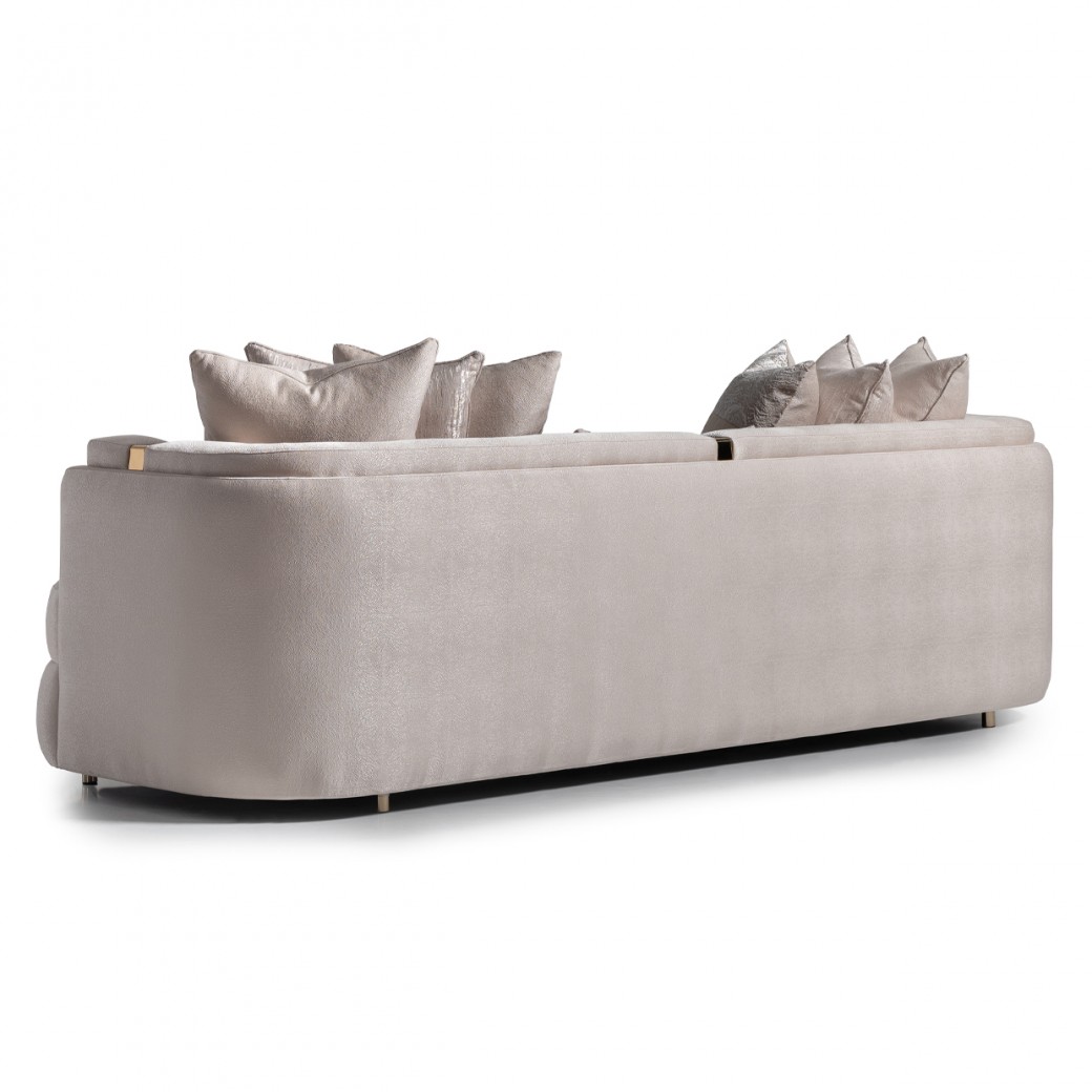 Mansion Sofa Almond Gold Carmela Collection By Michael Amini. LFR-CRMA816-AMD-806