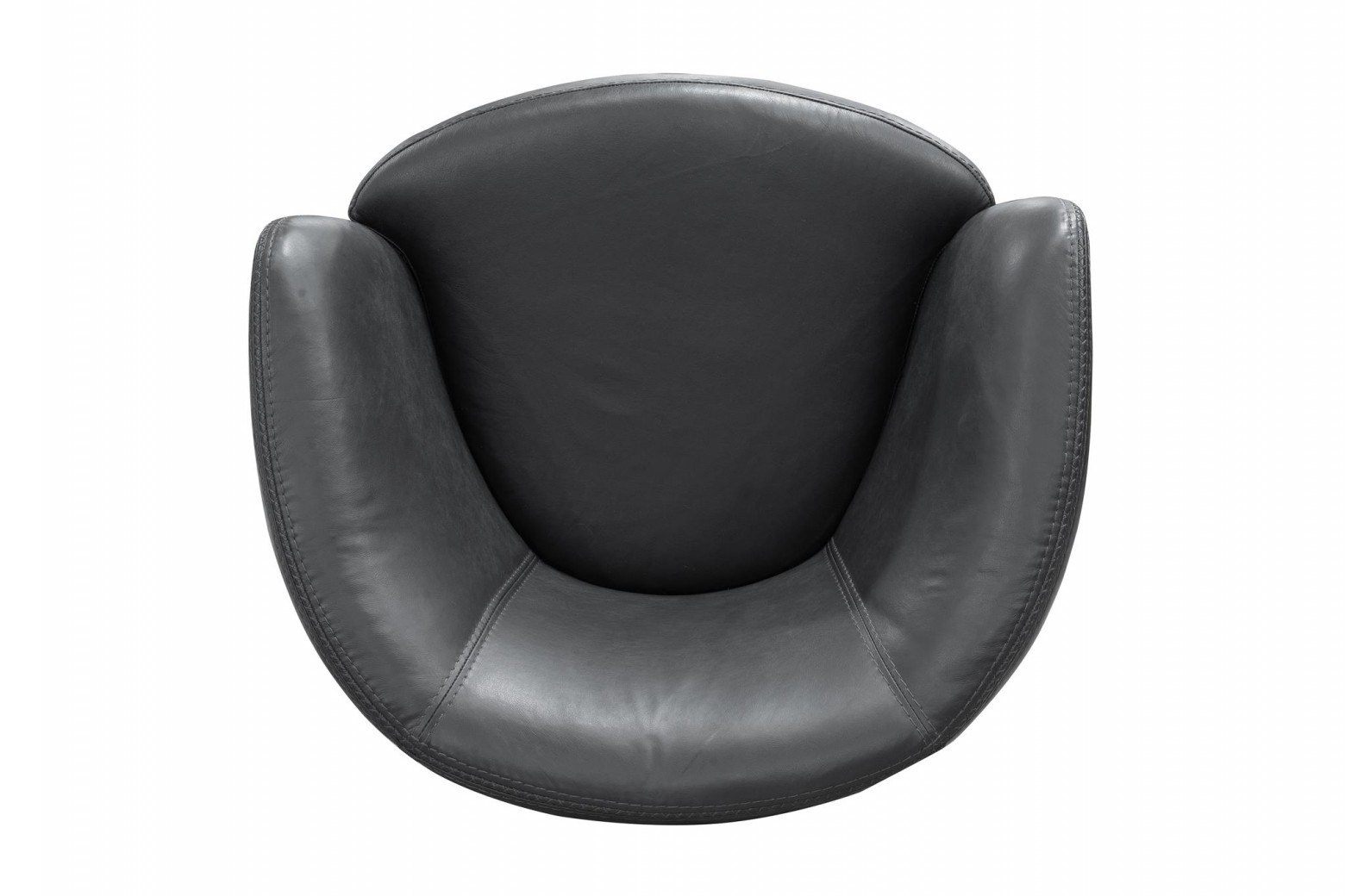 Barolo - Vintage Slate Swivel Genuine Leather Club Chair By Parker ...