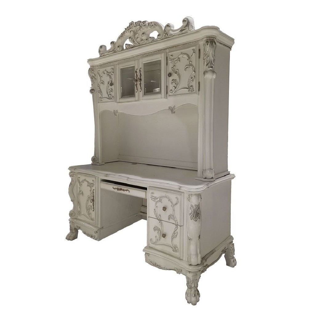 OF01715 Executive writing desk Dresden Bone White Finish Collection By ...