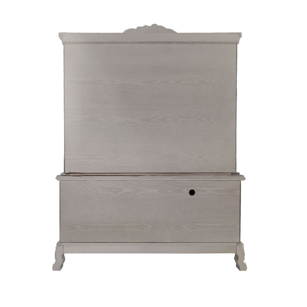 OF01715 Executive writing desk Dresden Bone White Finish Collection By ...