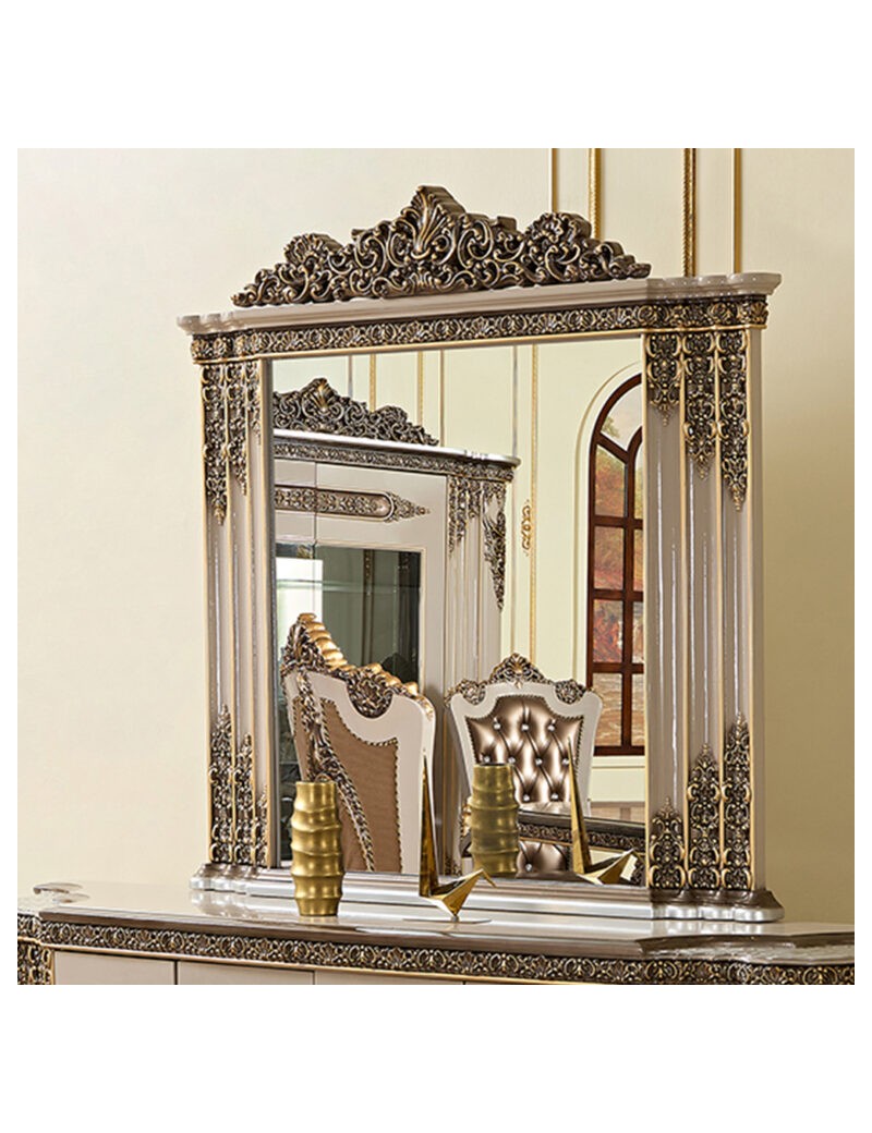 HD 1881 7PC Dining Set Long Table Victorian Style By Homey Design.