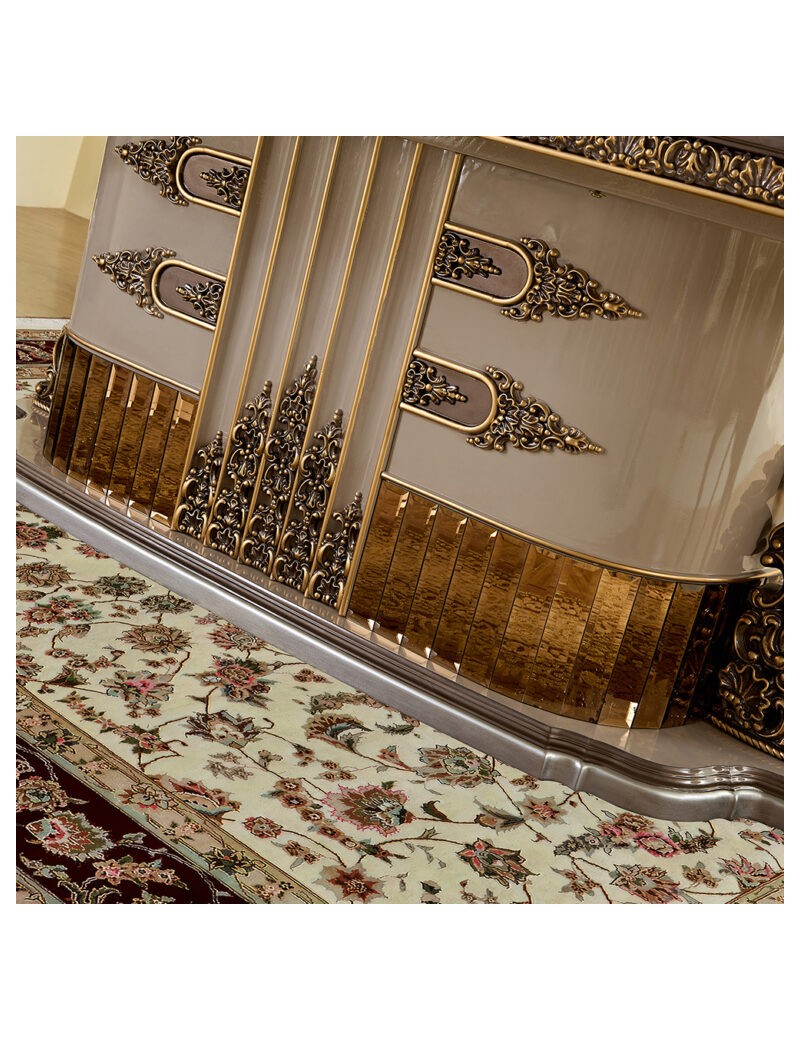 HD 1881 7PC Dining Set Long Table Victorian Style By Homey Design.