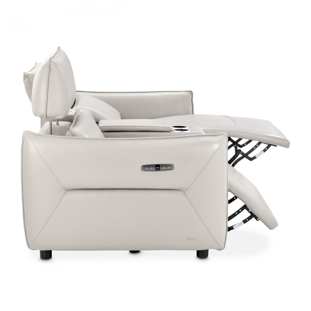 Verona 3pc Sectional Loveseat w/Storage Console-Light Gray MBL-VRNA ...