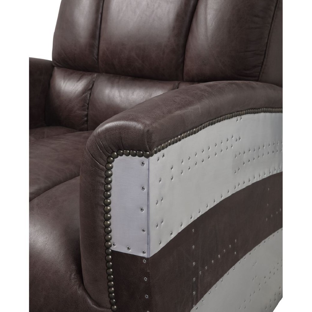 59716 Urban Industrial Chic Accent Chair Brancaster Collecuion by Acme ...