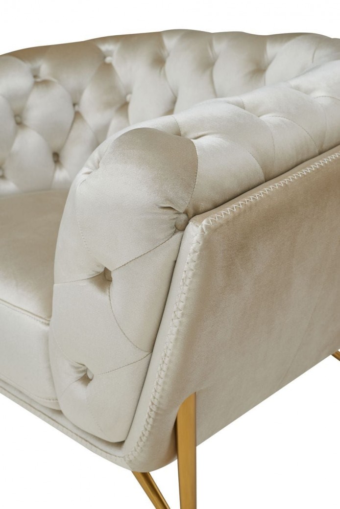 78653 Divani Casa Stella - Transitional Beige Velvet Sofa Set by VIG ...