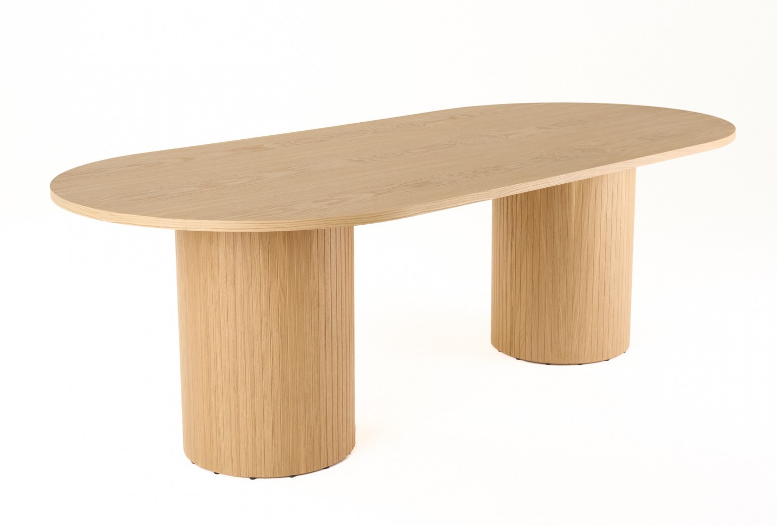 81970 Modrest Miami - Modern Natural Oak Oval Dining Table by VIG Furniture