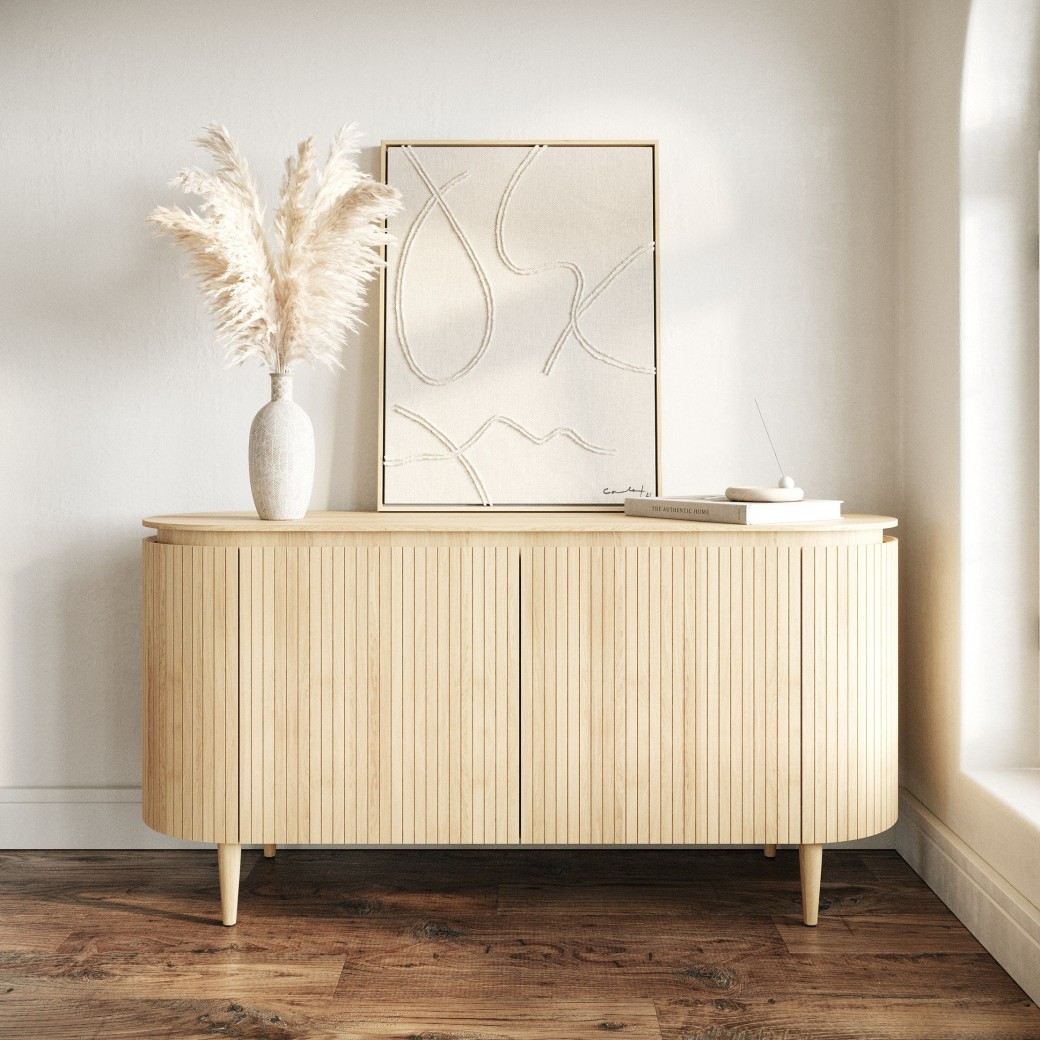 81970 Modrest Miami - Modern Natural Oak Oval Dining Table by VIG Furniture