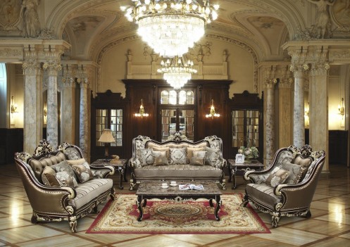 Monica Collection Traditional Style Sofa & Loveseat by Cosmos Furniture