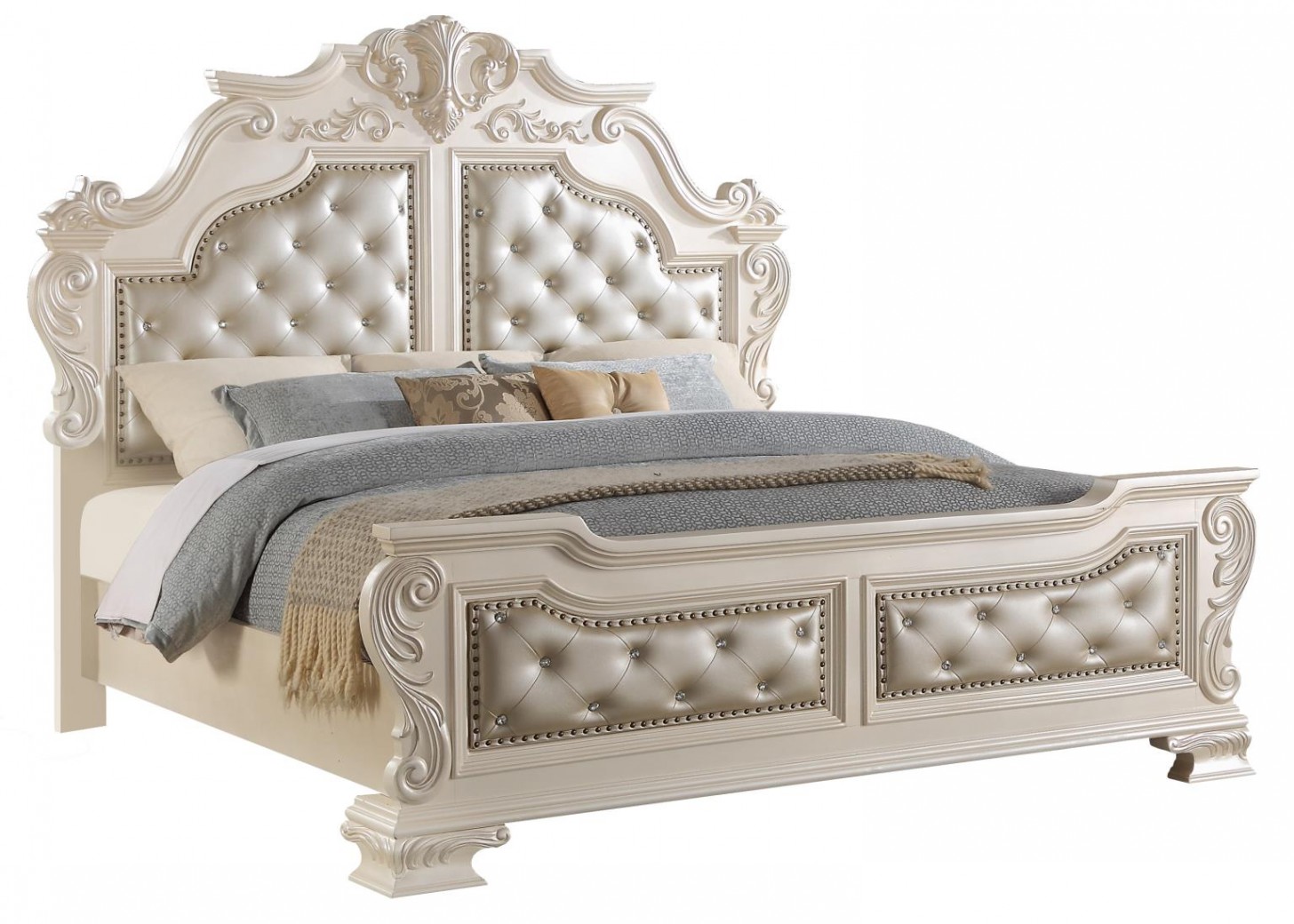 Victoria Collection Queen Bed Traditional Style Collection By Cosmos Furniture