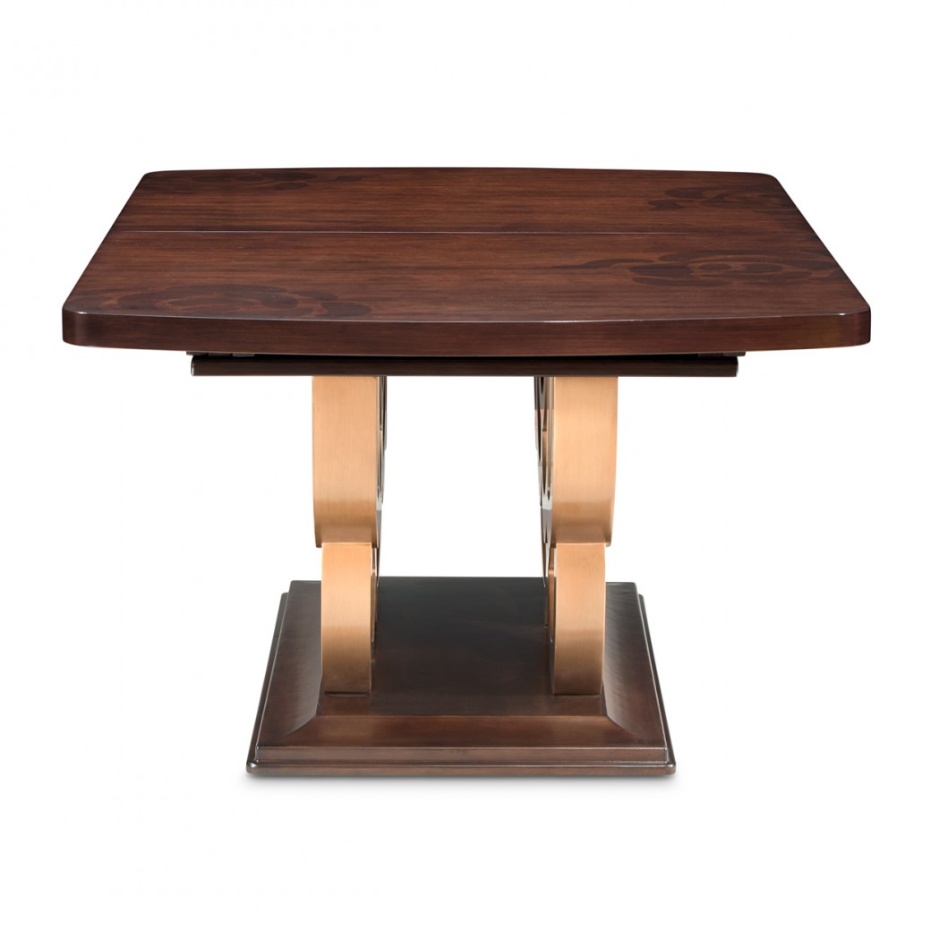 7PC Rectabgular Dining Table Warm Pecan Camellia Field Collection By ...
