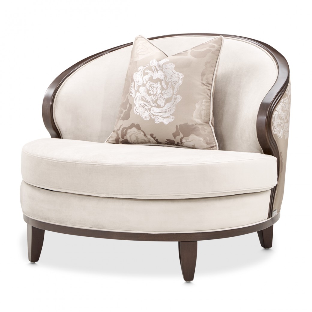 Matching Chair Linen Warm Pecan Pecan Camellia Field Collection By ...