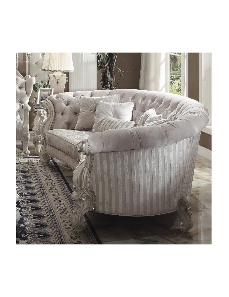 52085 Living room Ivory Velvet Bone white Versailles Collection By Acme ...